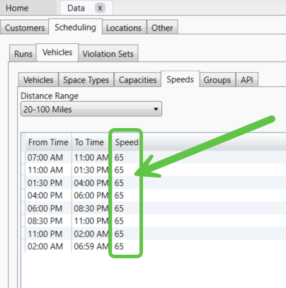 Adjusting Pickup Time and ETA using Speed Settings