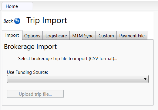 Importing Trips from a CSV file