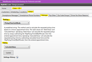 Common Data Tab Settings