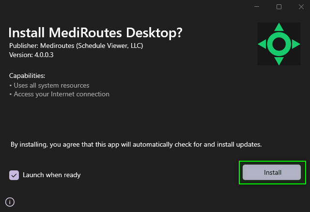 Installing Our Desktop Application