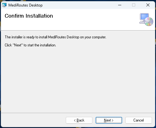 MediRoutes Desktop MSI Installer