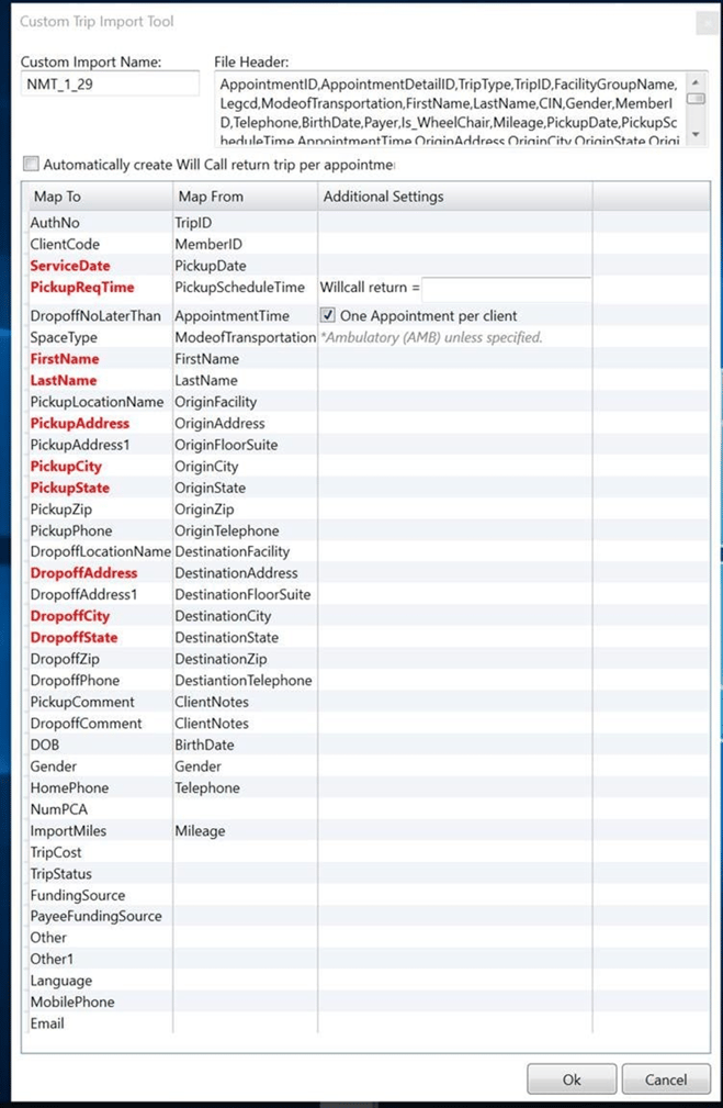 Creating Custom Imports File Format
